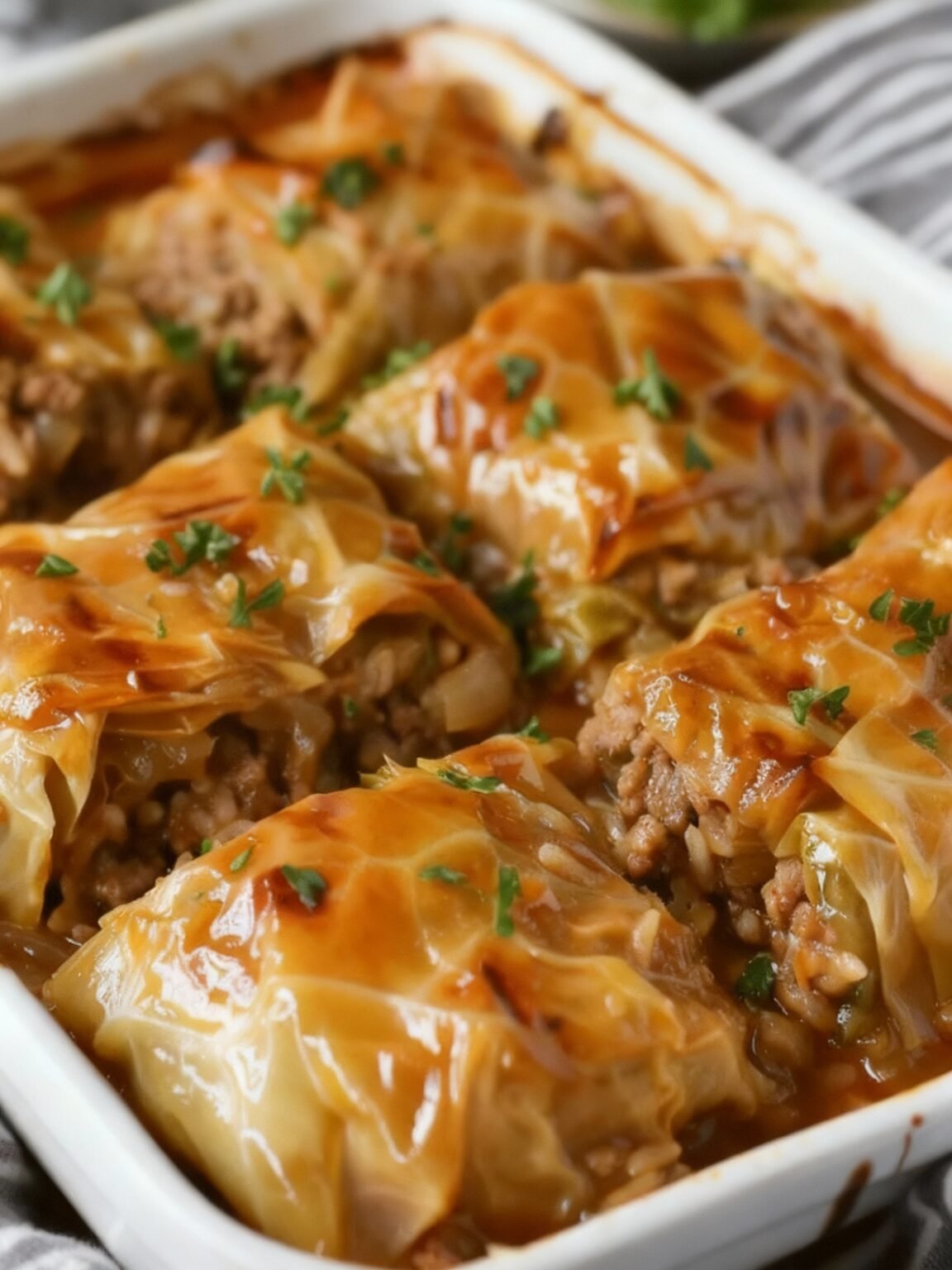 Beef and Rice Stuffed Cabbage Rolls Recipe - hurryupmeals