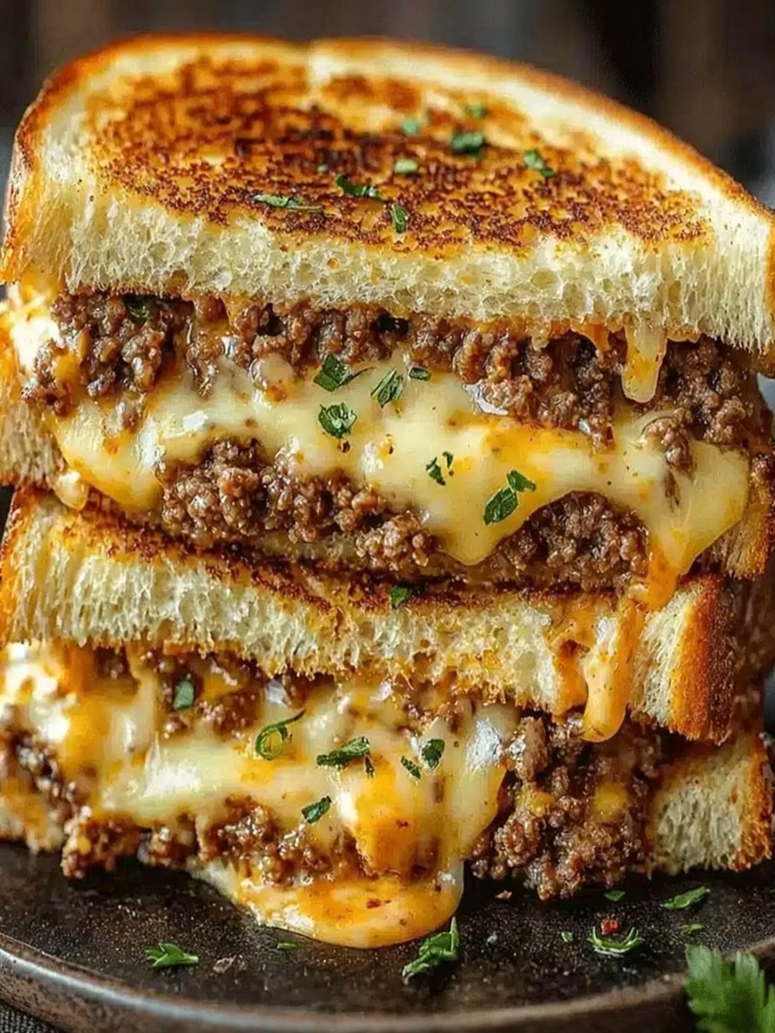 Ultimate Cheesy Ground Beef Melt Recipe - hurryupmeals
