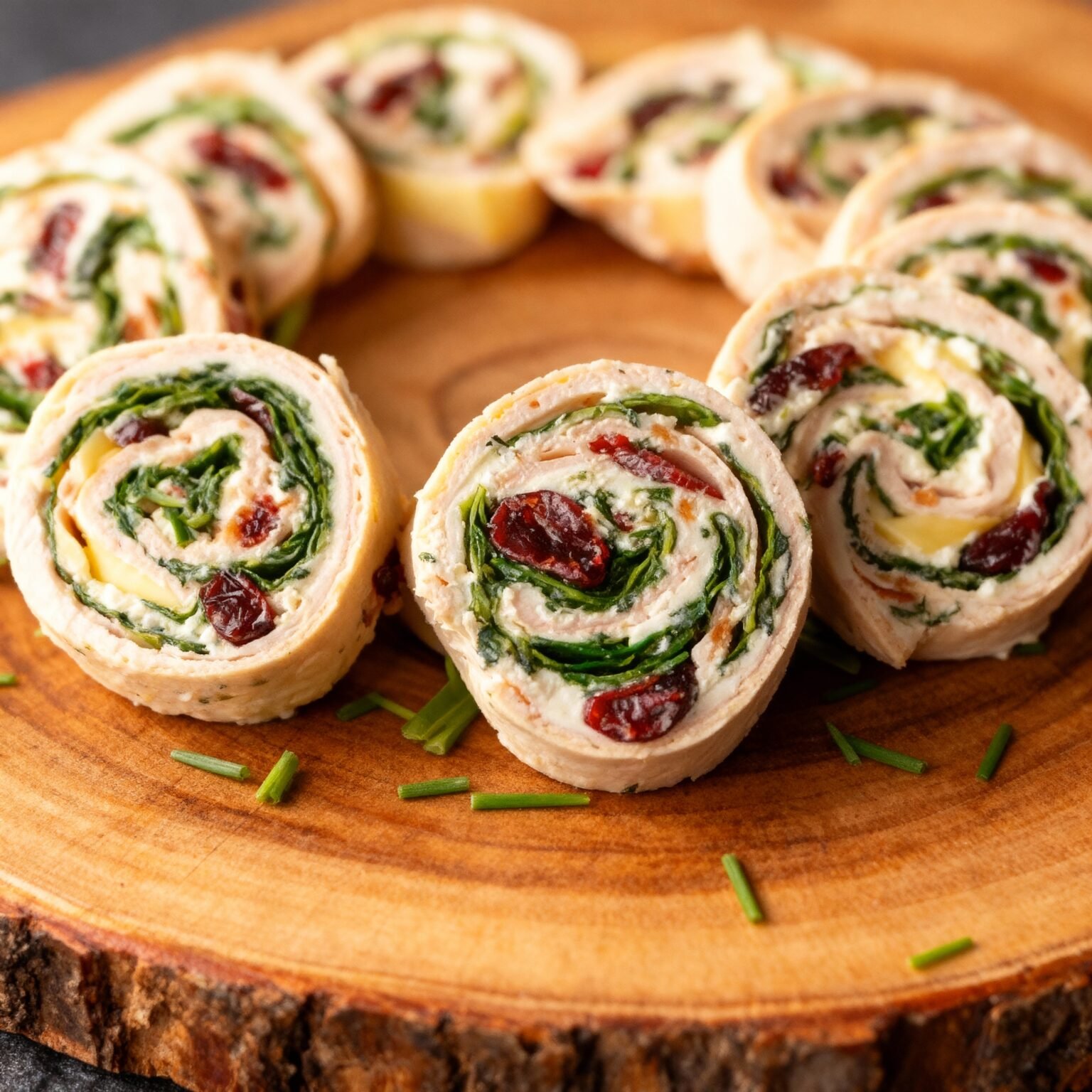 Turkey Cranberry Pinwheels Recipe - hurryupmeals