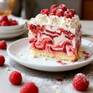 Easy Raspberry Swirl Pound Cake Recipe - hurryupmeals